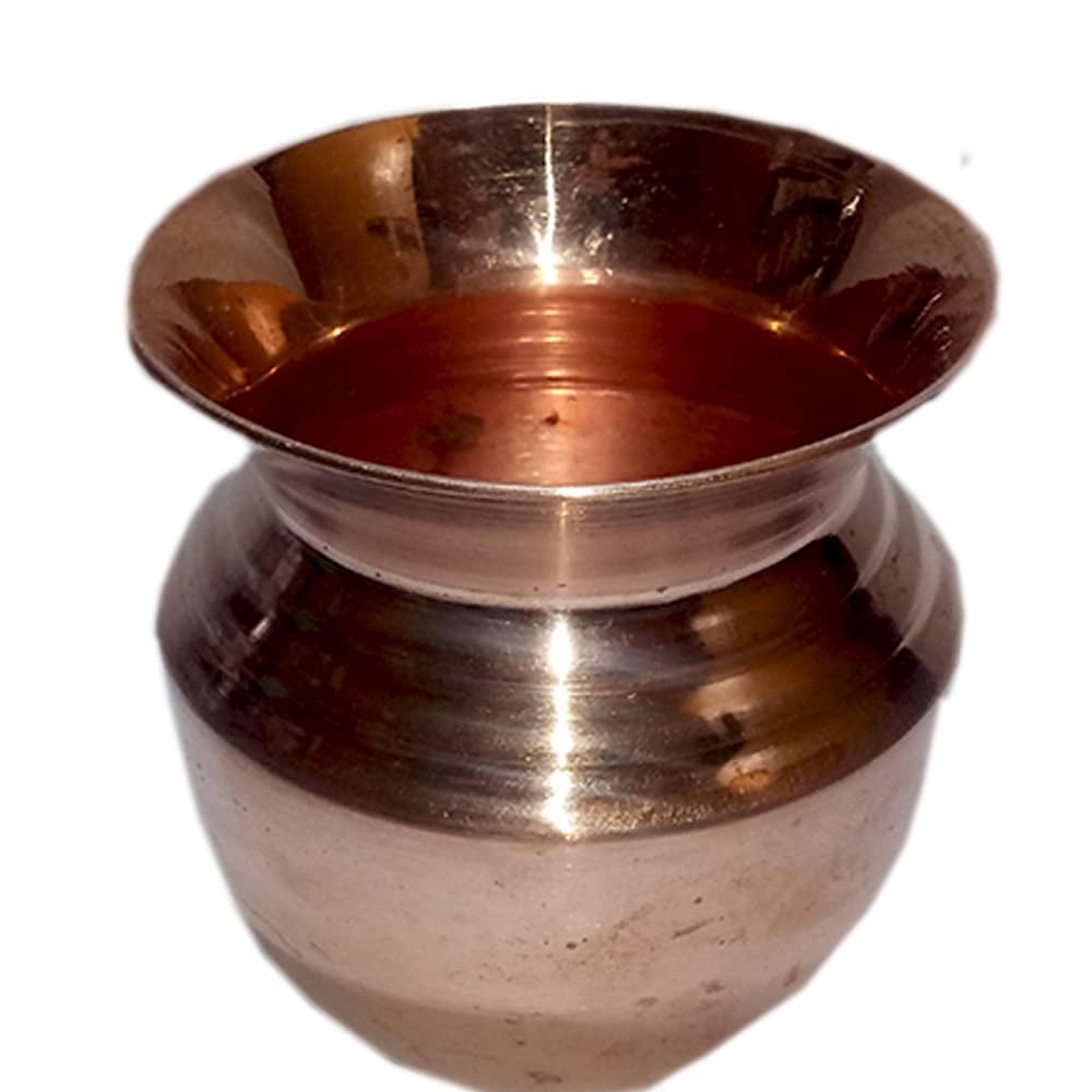 DEV POOJA STORE Pure Copper Lota for Pooja Copper Kalash for Pooja Spiritual Gift Item - Walmart.com