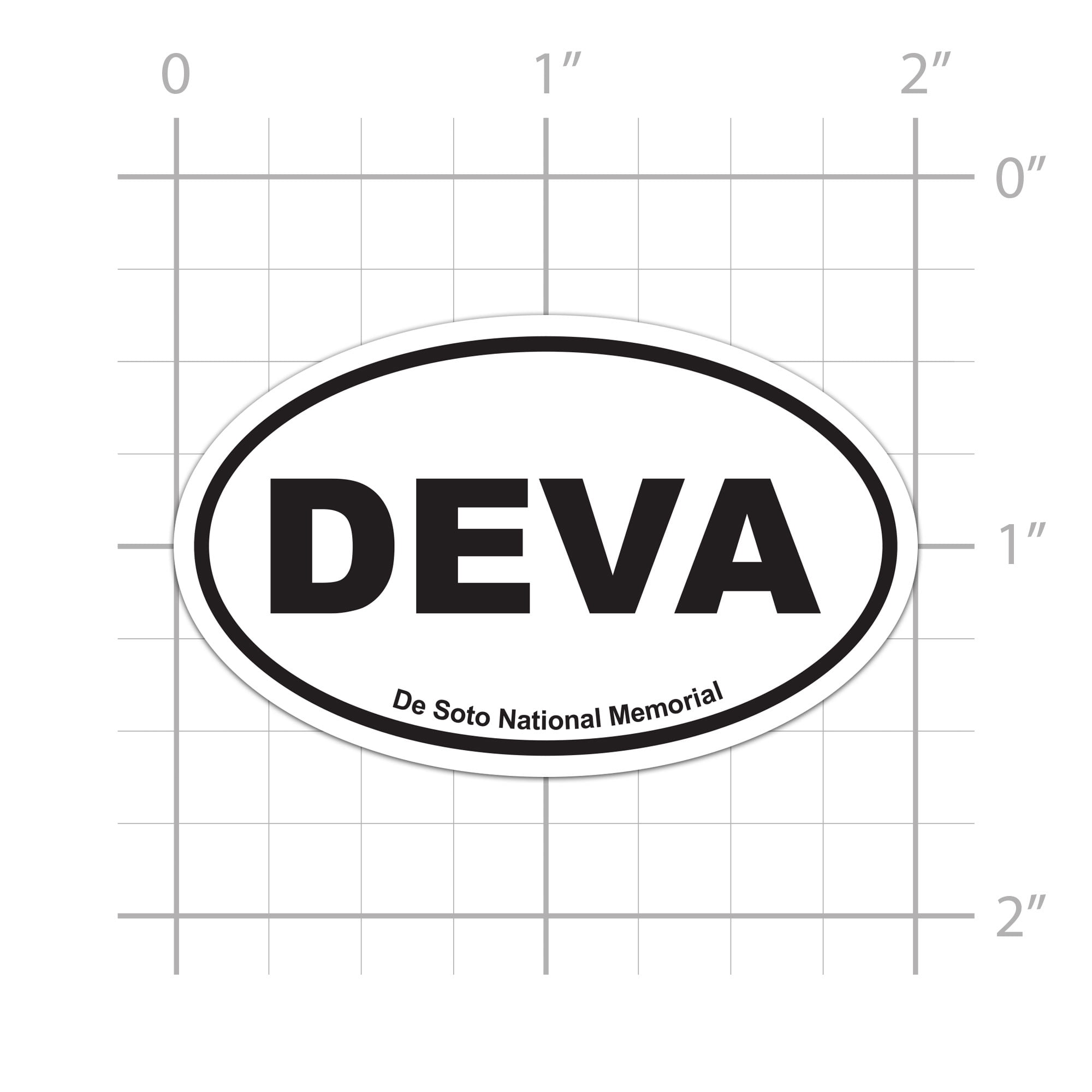 DEVA De Soto National Memorial Sticker for water bottle phone tumbler ...