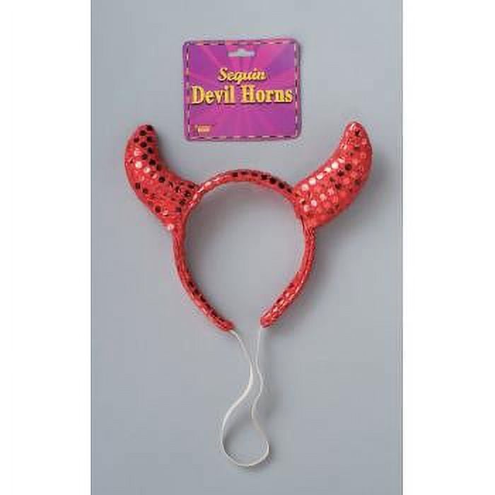 DEVIL HORNS-RED SEQUIN - Walmart.com