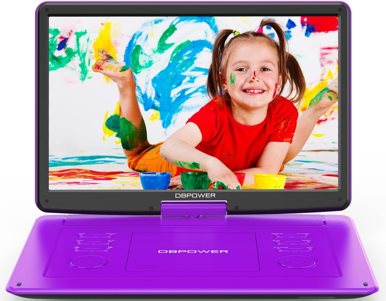 DEVINC 17.9inch Portable DVD Player, 15.6" Swivel Screen, Built-in ...