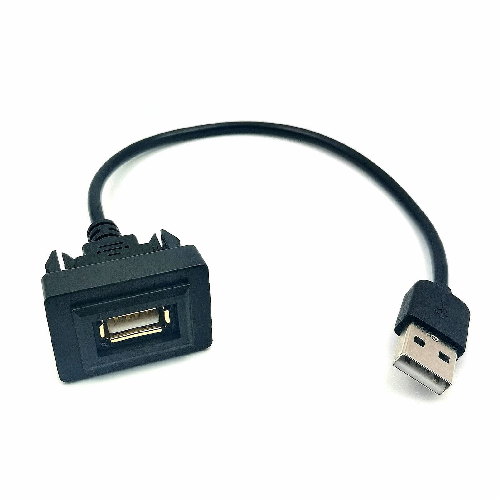 DEVMO Car Dash Flush Mount USB Port Panel Extension Cable Adapter Compatible with to-yota Vios ...