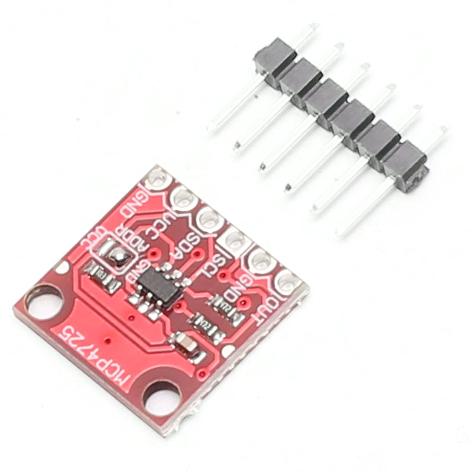 DEVMO MCP4725 I2C DAC SSF20 Breakout Module 12Bit Resolution I2C DAC Development Board 2.7V to 5 ...