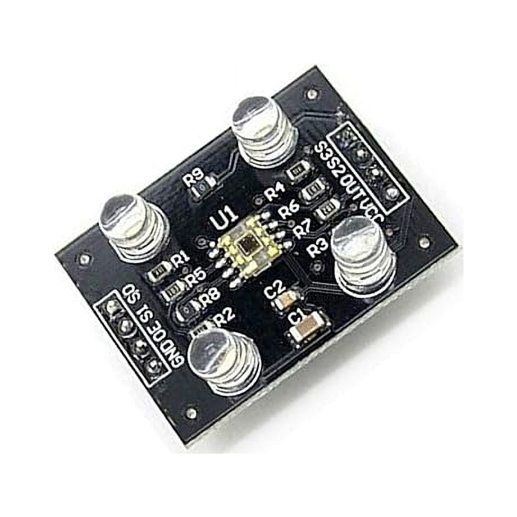 DEVMO TCS230 TCS3200 RGB Light Color Recognition Sensor Detector Module with 4 LED Compatible ...