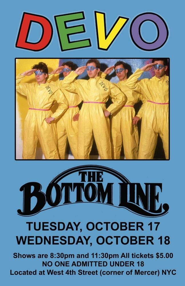 DEVO REPLICA 1978 CONCERT POSTER - Walmart.com