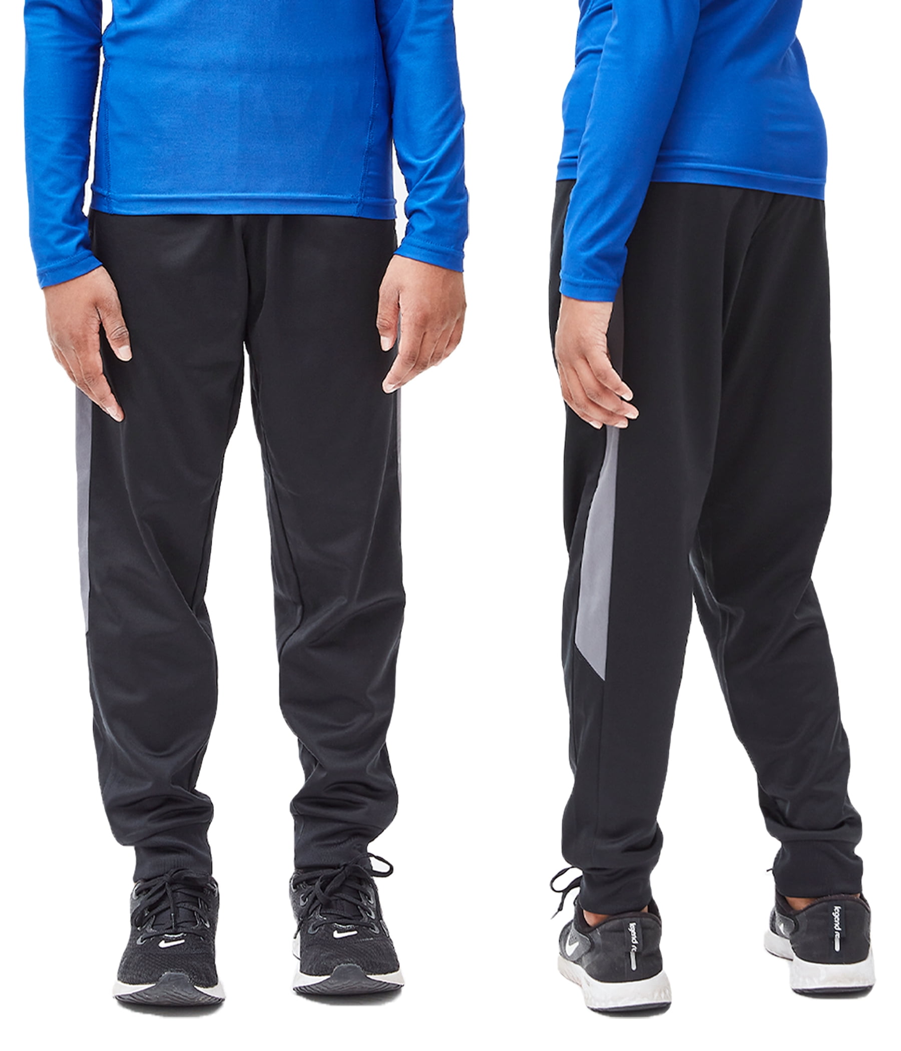 DEVOPS Boys Active Performance Sweatpants, 2 Pack Gym Workout Athletic ...