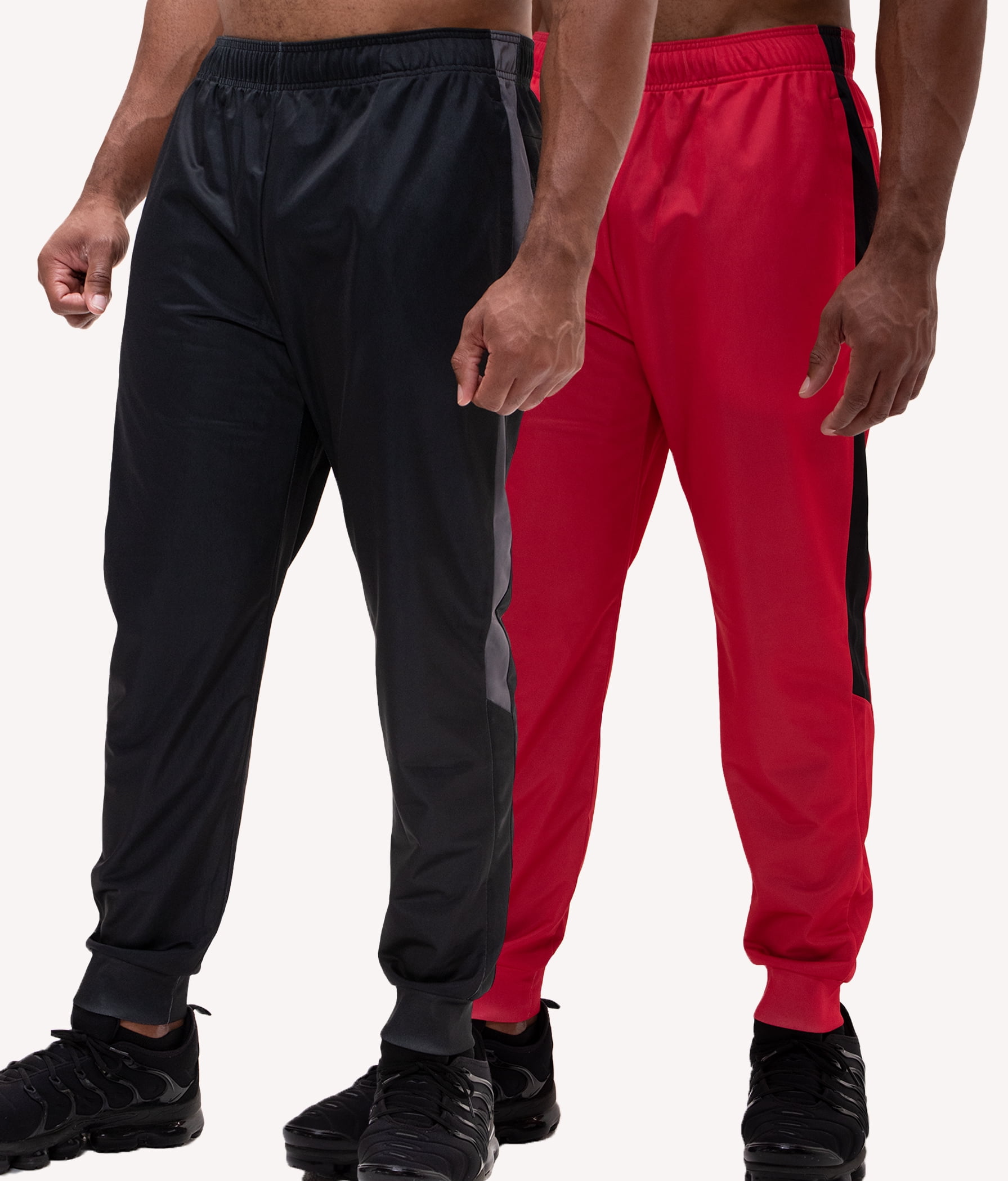 DEVOPS 2 Pack Men's Active Performance Workout Athletic Training Jogger ...