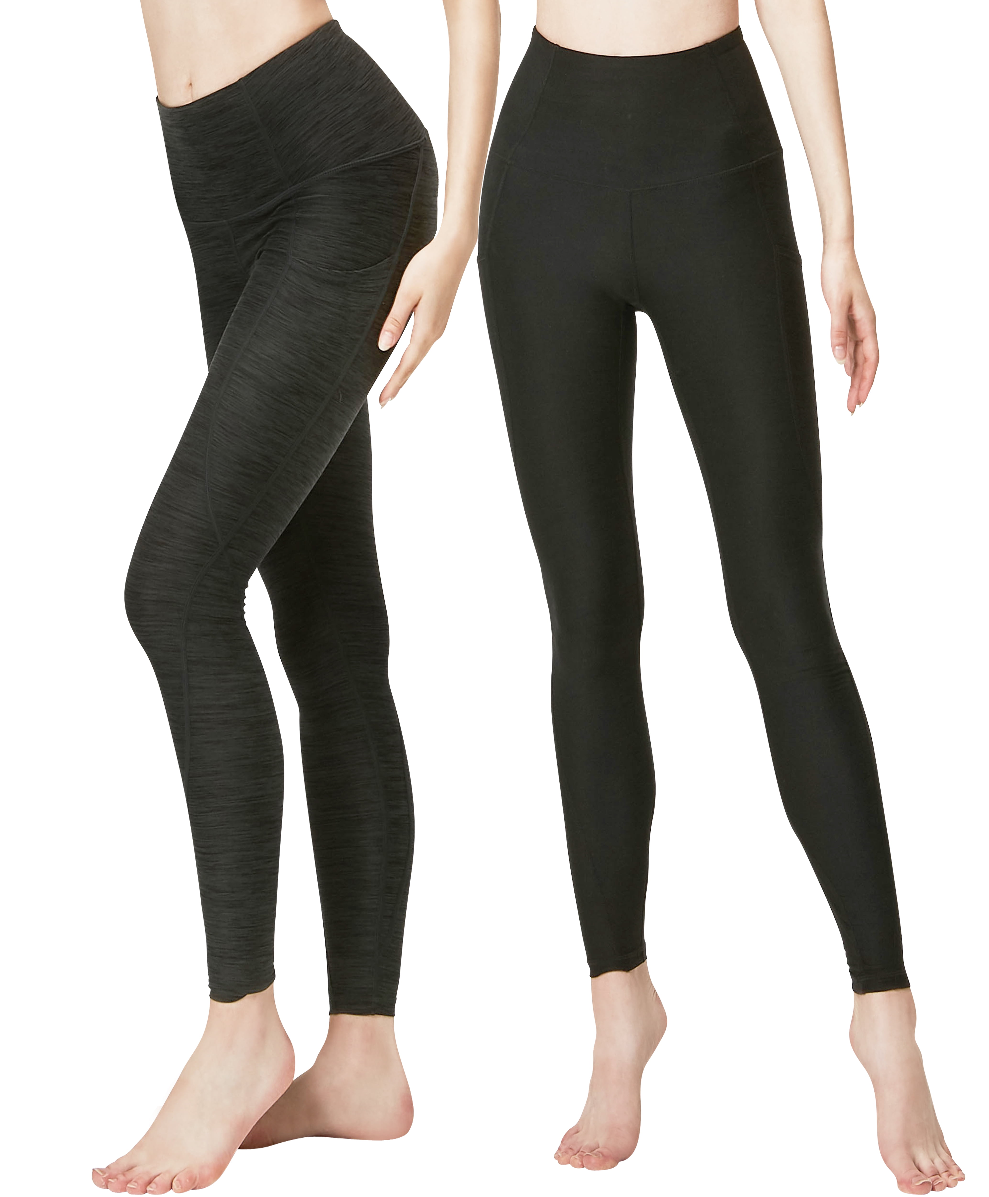 DevOps Women's Yoga Pants, 2 Pack, Tummy Control Leggings with Pockets ...