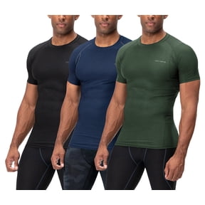 LNFINTDO 3 Pack Men's Compression Shirts for Running Workout Athletic ...
