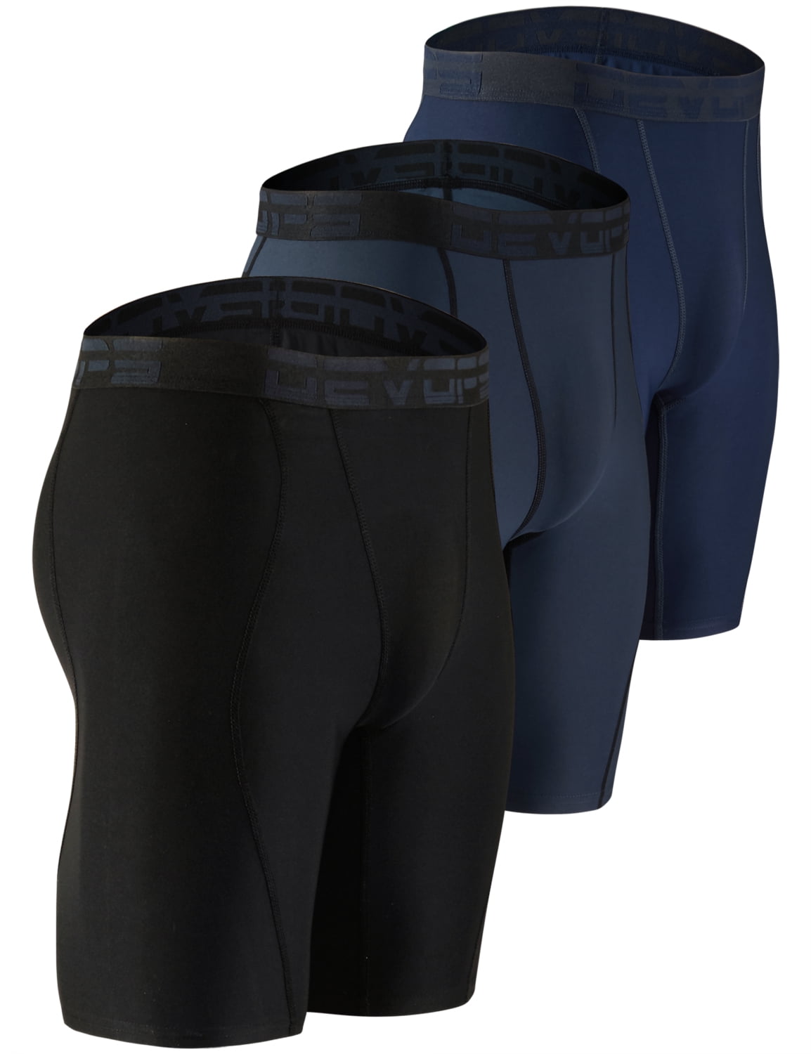 DEVOPS 3 Pack Men's Cooling Compression Shorts Underwear, 2X-Large ...