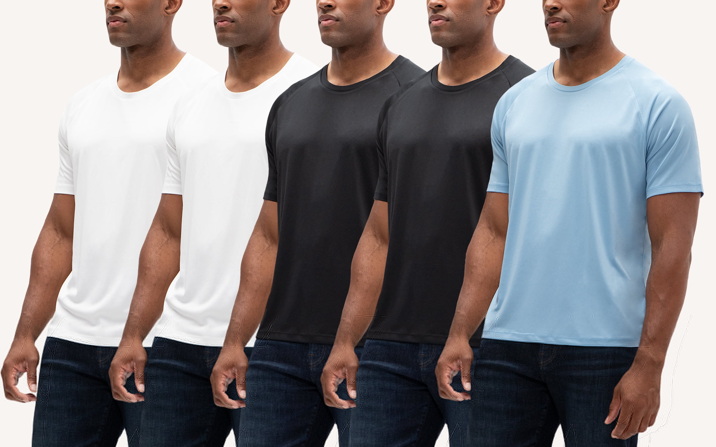DevOps Men's UPF 50+ Sun Protection Moisture Wicking Dry-Fit Workout T ...