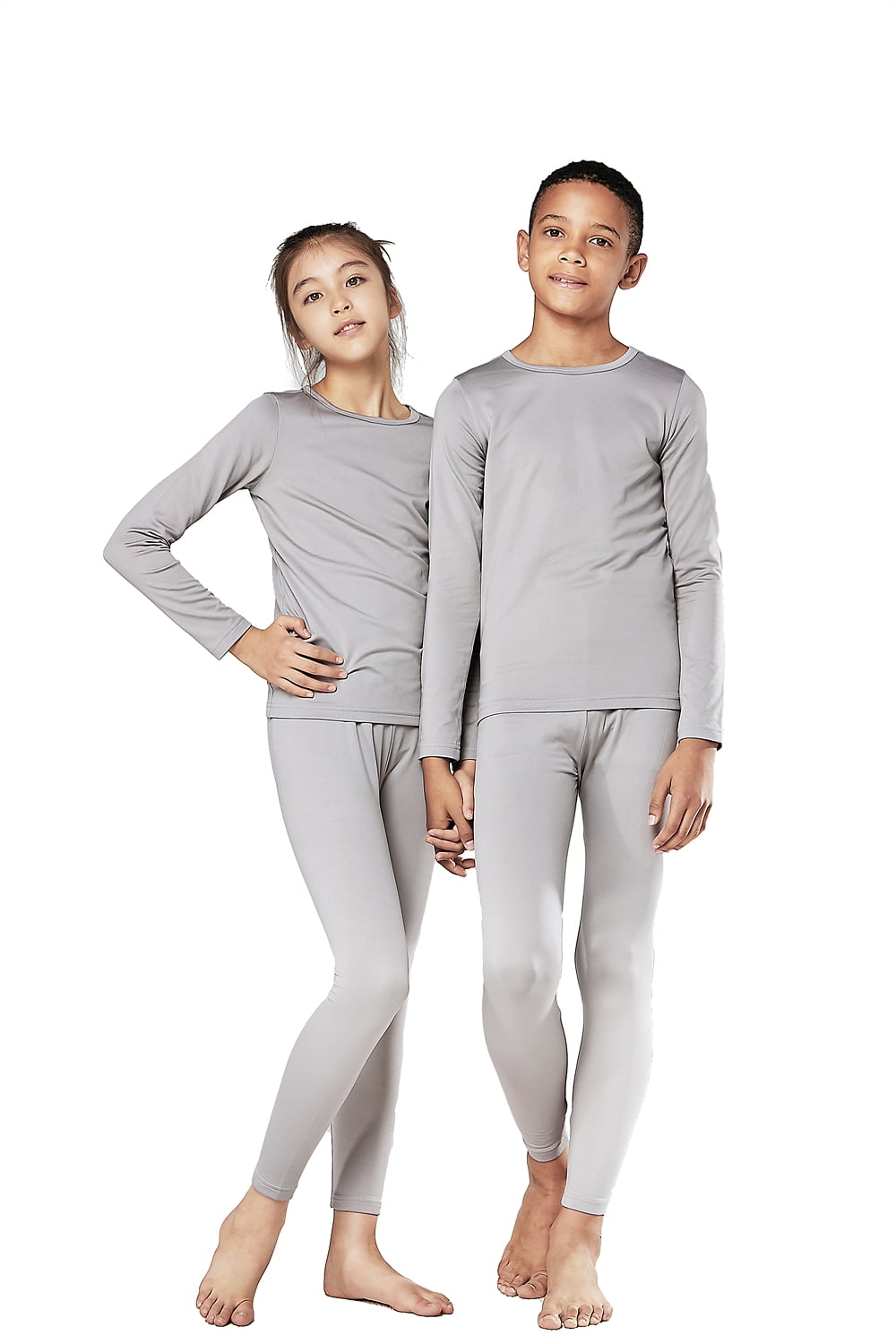 DEVOPS Kids Thermal Underwear Long Johns Set, Children's Fleece Lined ...