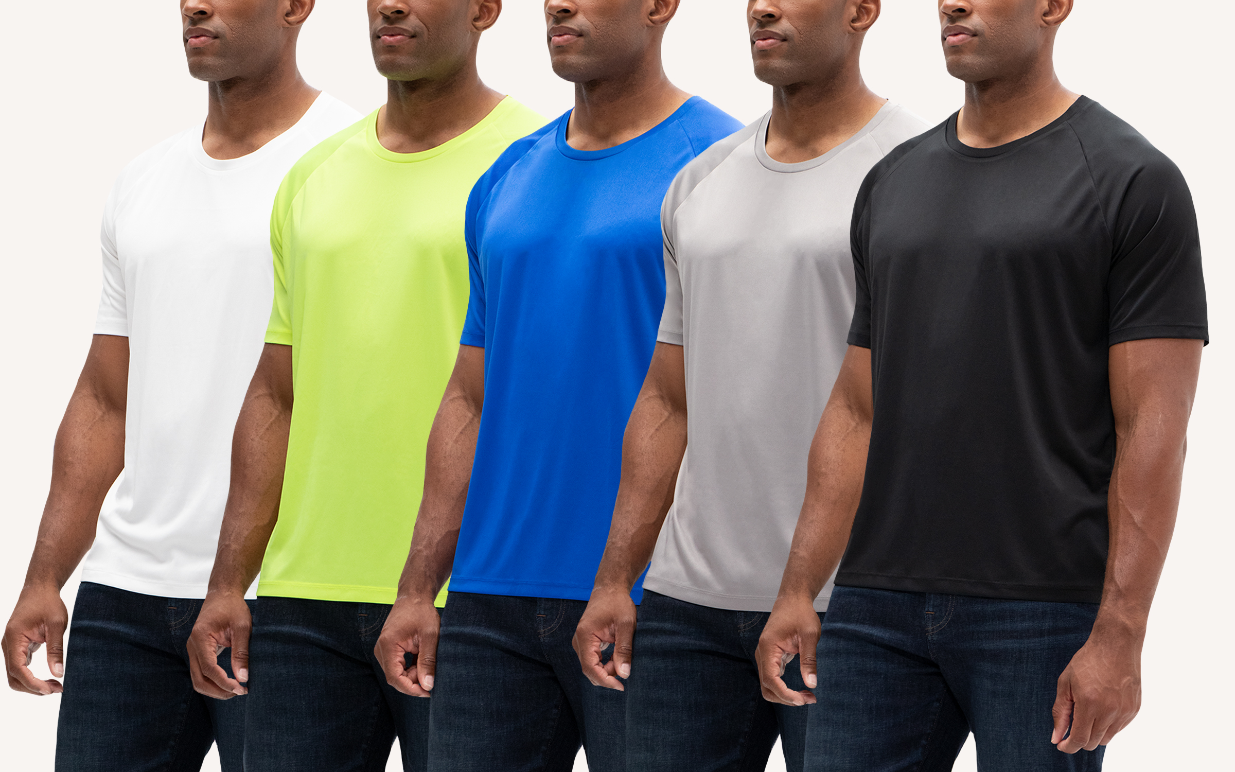 Mens 6.1 oz. Tagless T-Shirt 5250T (5 PACK) - Walmart.com
