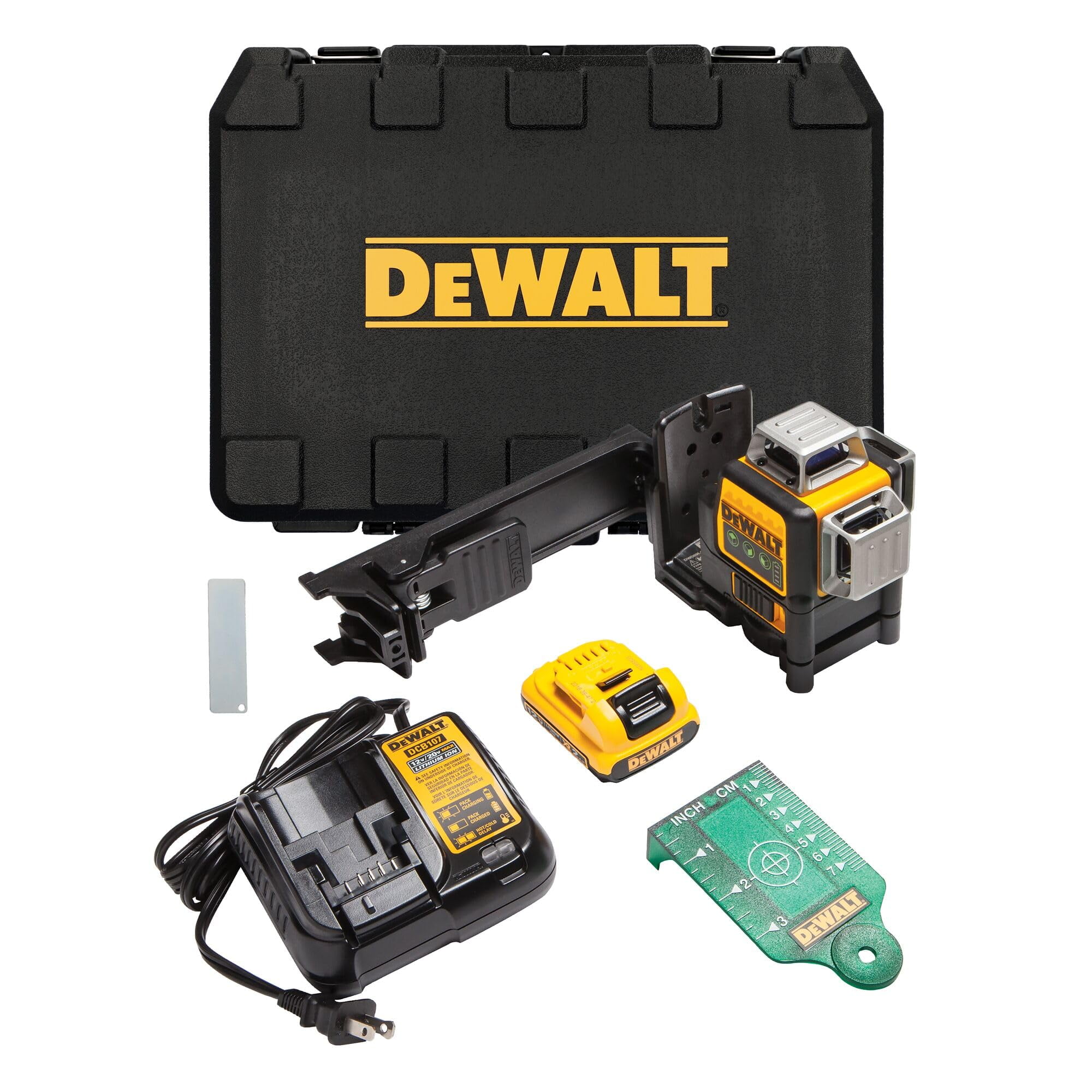 DEWALT 12V MAX Laser Level, Green Line Laser, 3-Way, 360 Degree ...