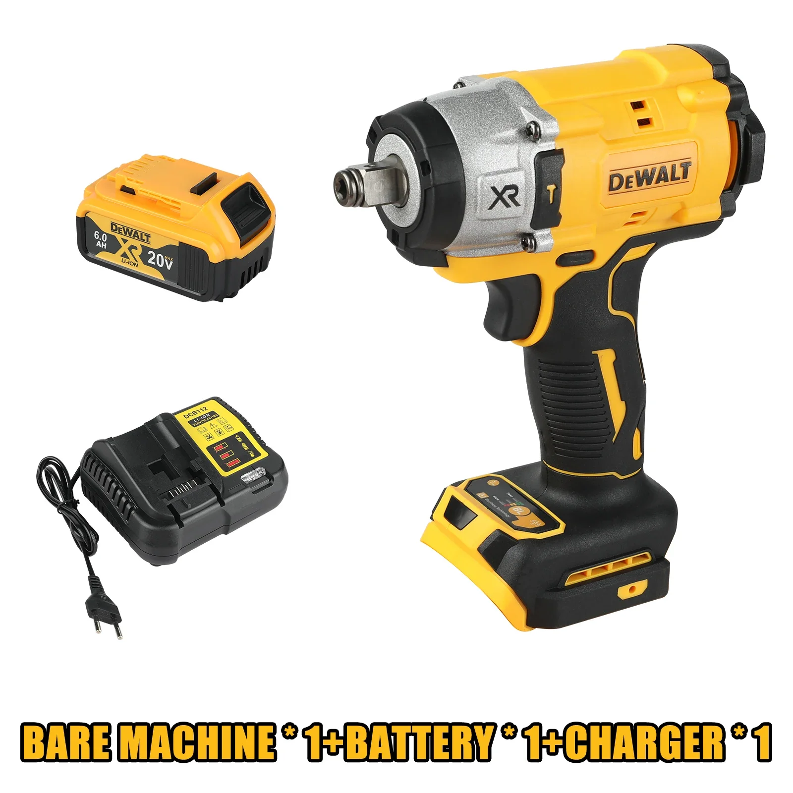 DEWALT 20V MAX Cordless Impact Wrench, 1/2" Drive with 205Nm Torque and ...