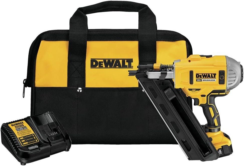 DEWALT 20V MAX Framing Nailer Kit, 30-Degree, Paper Collated DCN692M1 ...