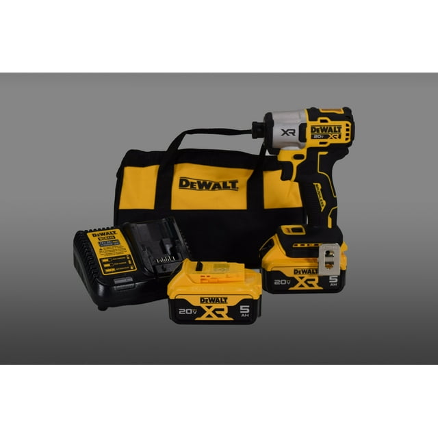 DEWALT 20V MAX XR Impact Driver, Cordless, 3-Speed, 2 Batteries and ...