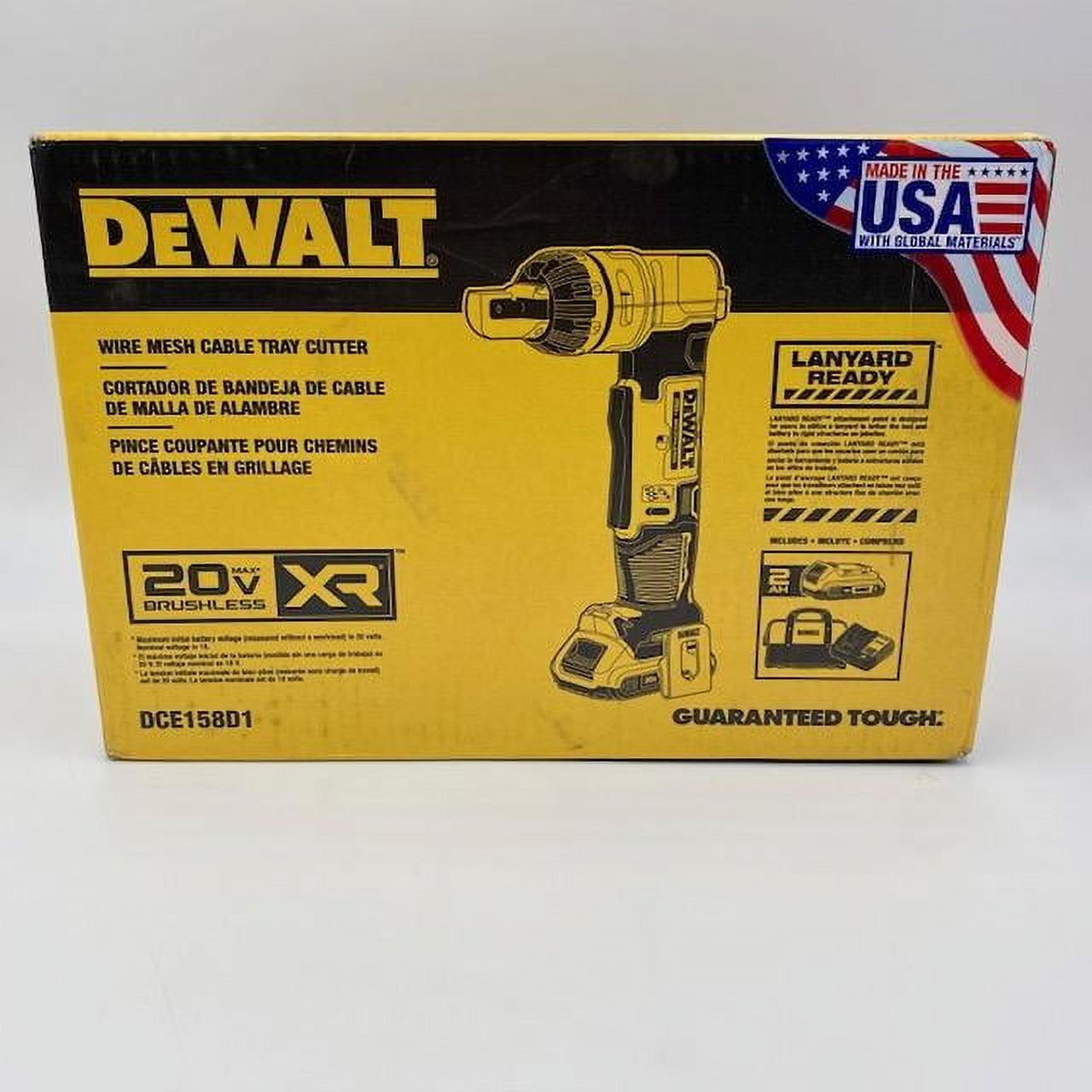 DEWALT 20V MAX XR Wire Cutter Kit, Cuts Carbon Steel and Stainless ...