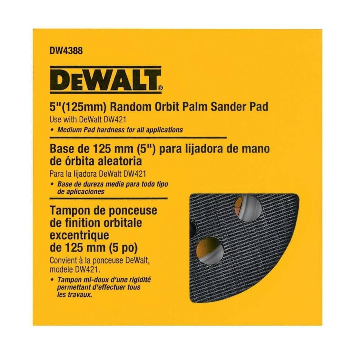 DEWALT 5-in 8-Hole Hook and Loop Pad - Walmart.com