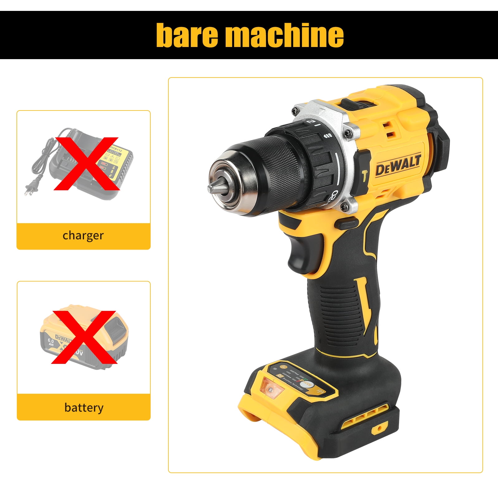DEWALT 805 20V Lithium Battery Tool Brushless Compact Multifunctional ...