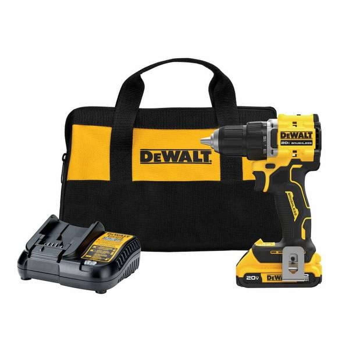 DEWALT ATOMIC COMPACT SERIES 20V MAX* Brushless Cordless 1/2 in. Drill ...