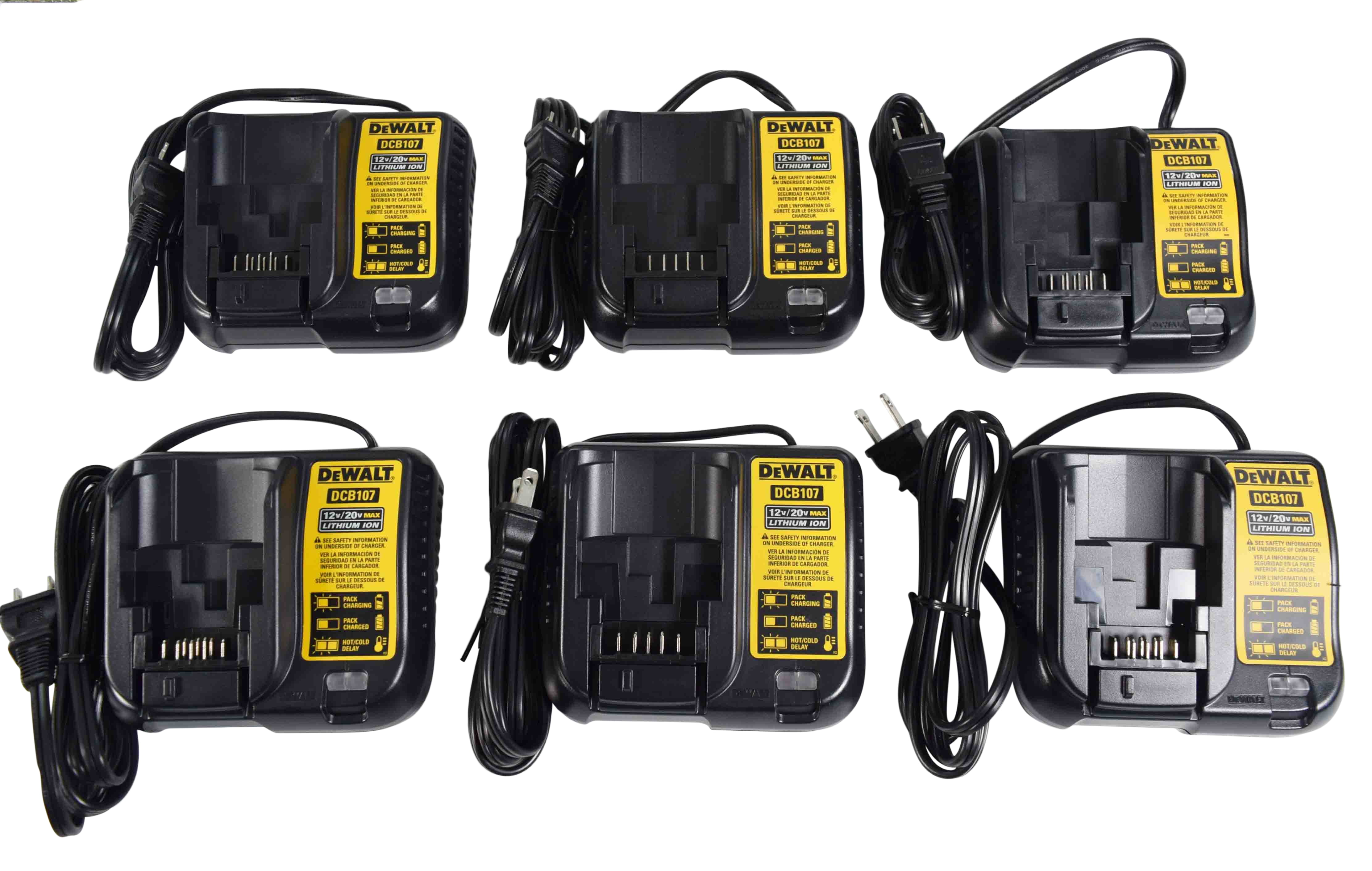 DEWALT DCB107 12V/20V Power Tool Charger for DEWALT 12V/20V MAX Li-Ion ...