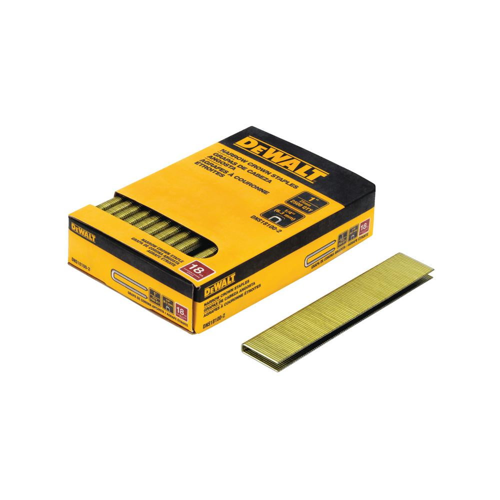 DEWALT DNS18100-2 1in 18ga 1/4 Crown Staple - Walmart.com