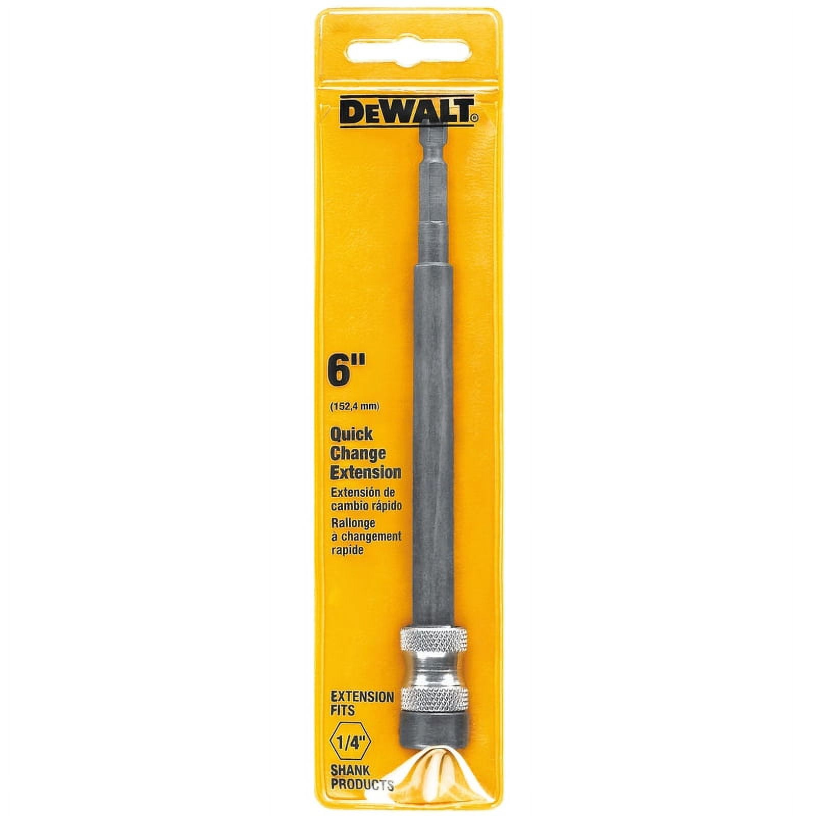 DEWALT DW1588 Spade Bit, 6 in OAL, Extension, 1/4 in Dia Shank, Hex ...