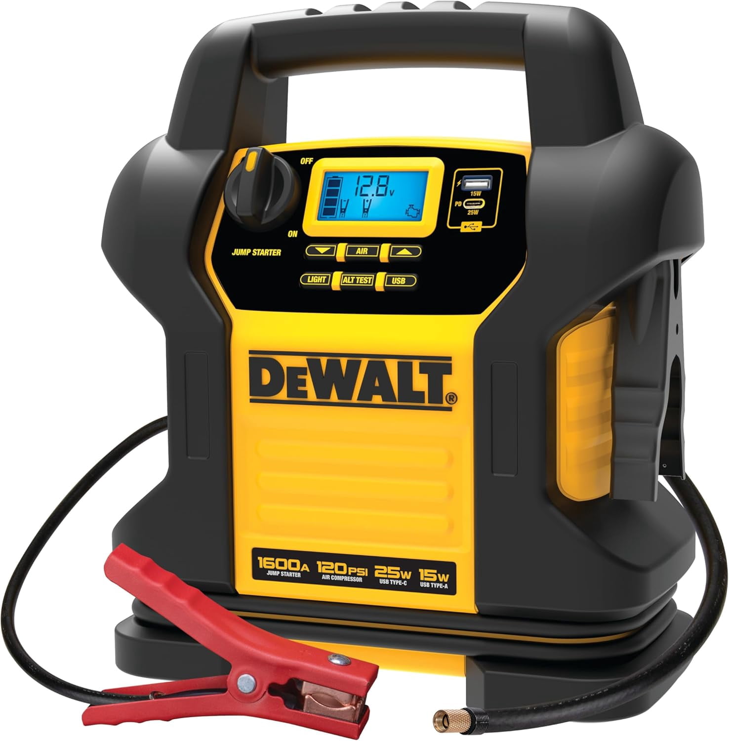 DEWALT DXAEJ14-Type3 Digital Portable Power Station Jump Starter - 1600 ...