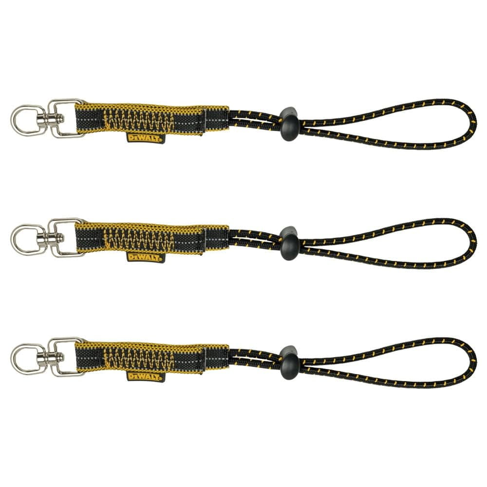 DEWALT Elastic Tool Attachment with Swiveling D-Ring. 3 Pack, 15 lb ...