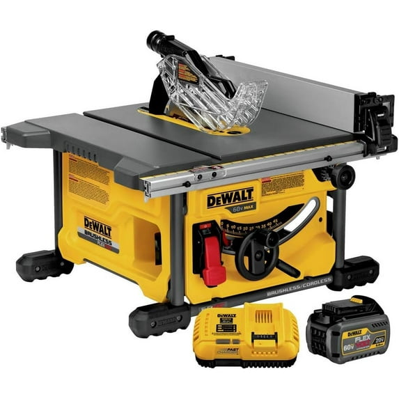 DEWALT FLEXVOLT 60V MAX Table Saw, 8-1/4-Inch DCS7485T1 - Walmart.com