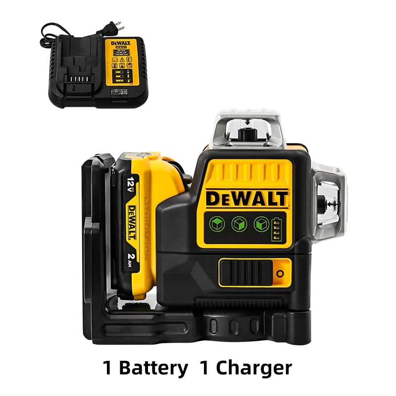 DEWALT Laser Level DW089LG 12 Line 3 Sides*360 Degrees Green Beam Laser ...