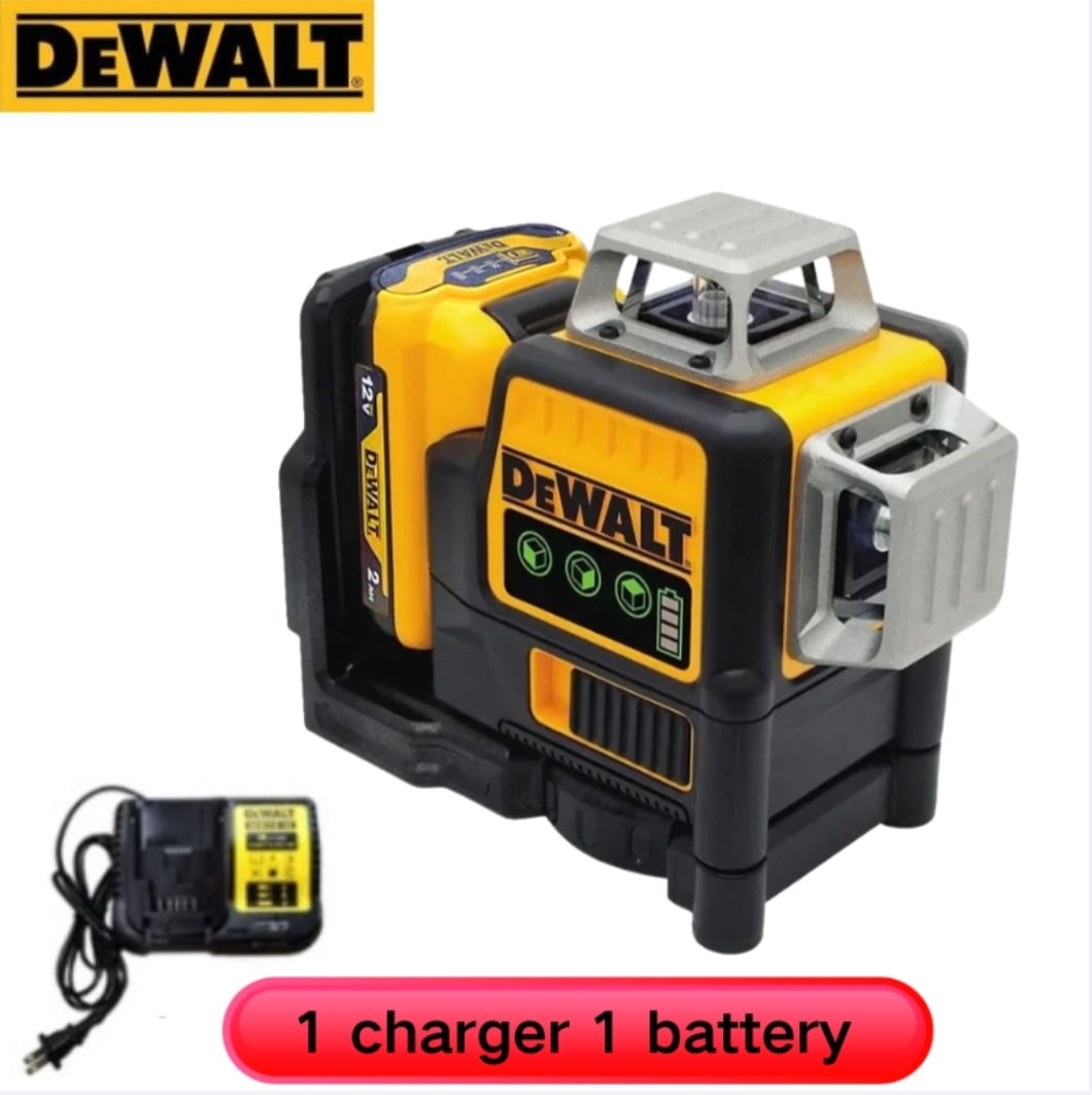 DEWALT Laser Level DW089LG Self Levelling 12 Line 3 x 360 Degrees Green ...