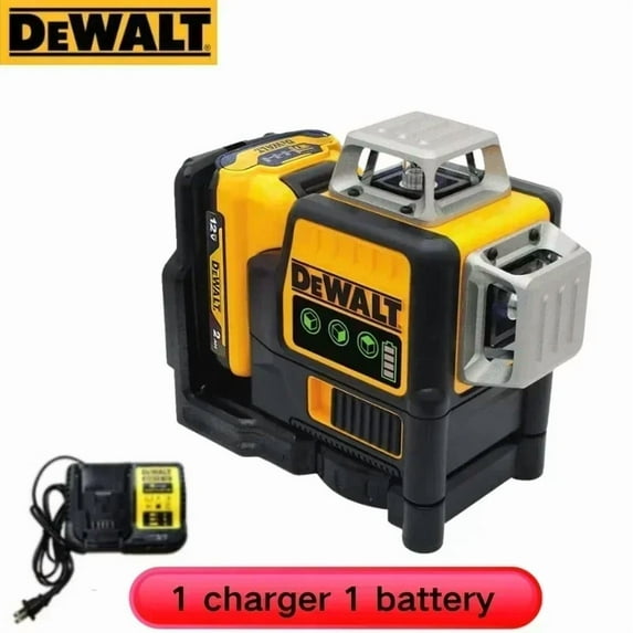 DEWALT Laser Level DW089LG Self Levelling 12 Line 3 x 360 Degrees Green ...