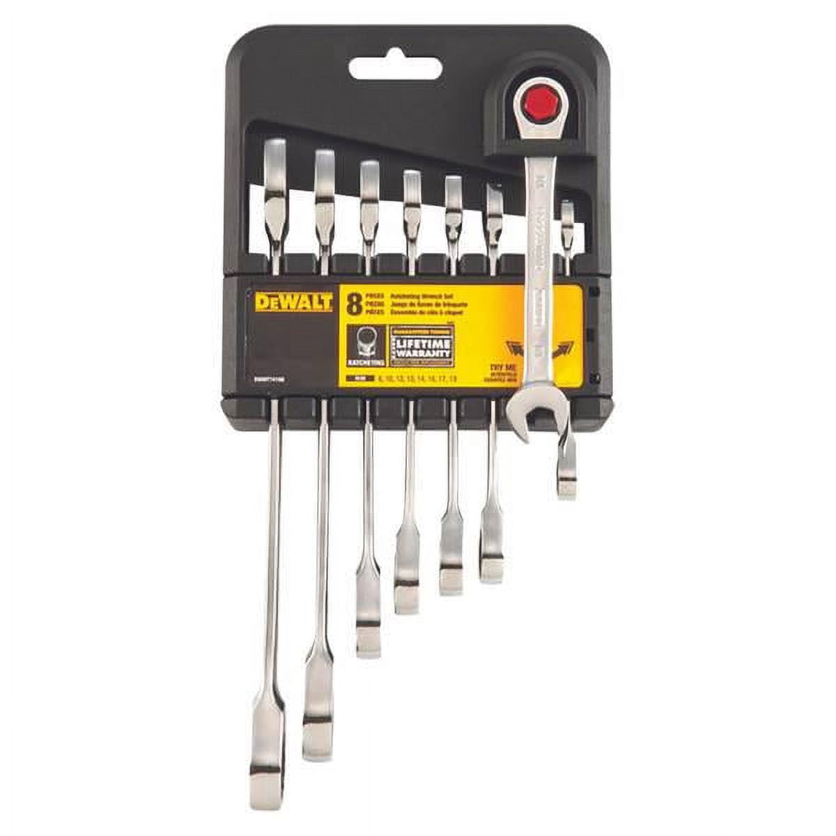 DEWALT Metric 8 Piece Ratcheting Combo Wrench Set - Walmart.com