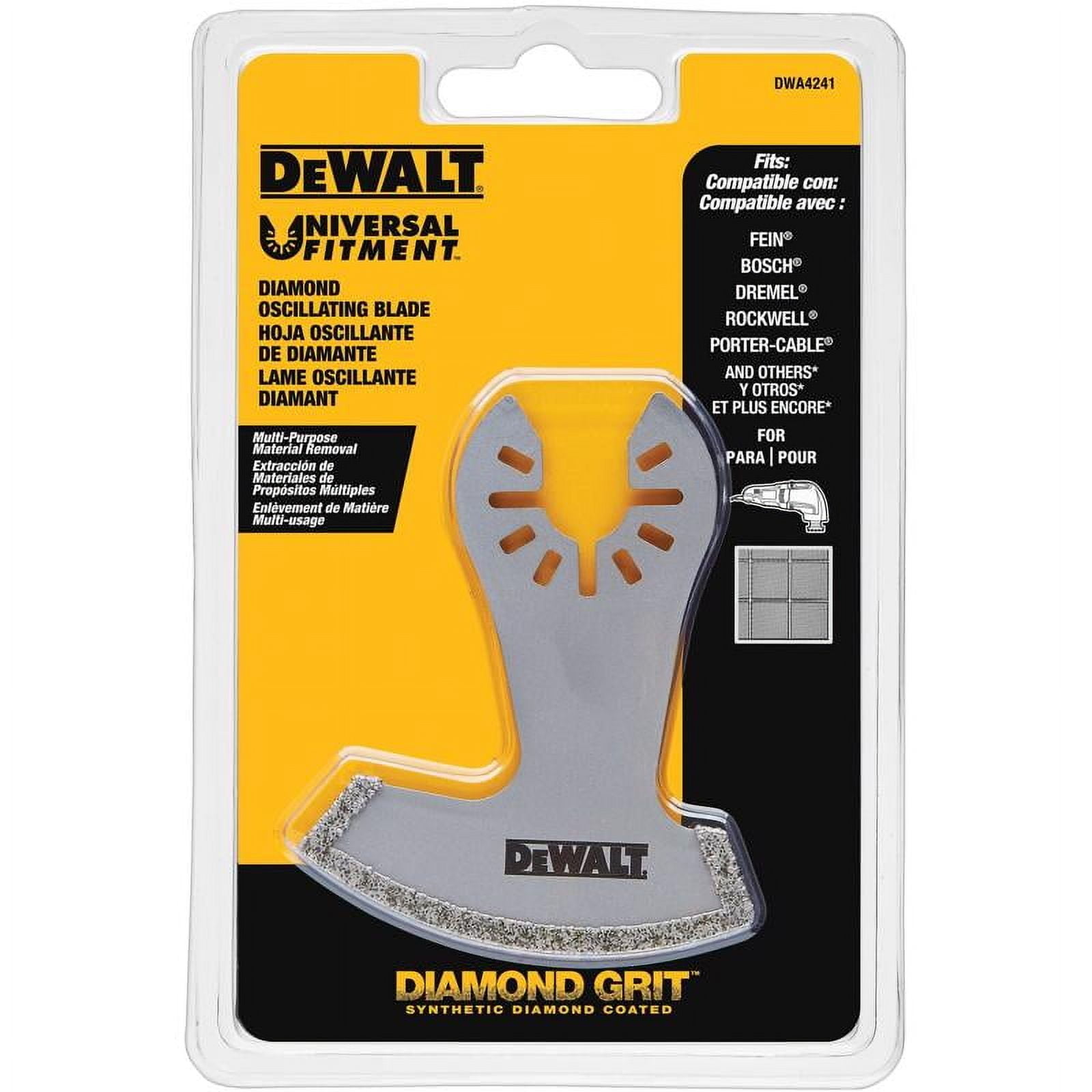 DEWALT Oscillating Tool Blade, Swing Blade, Diamond Grit (DWA4241 ...