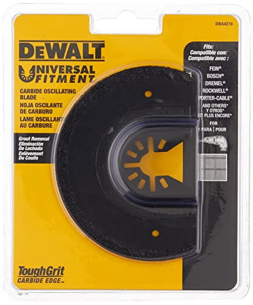 DEWALT Oscillating Tool Blade for Grout Removal, Carbide (DWA4219 ...