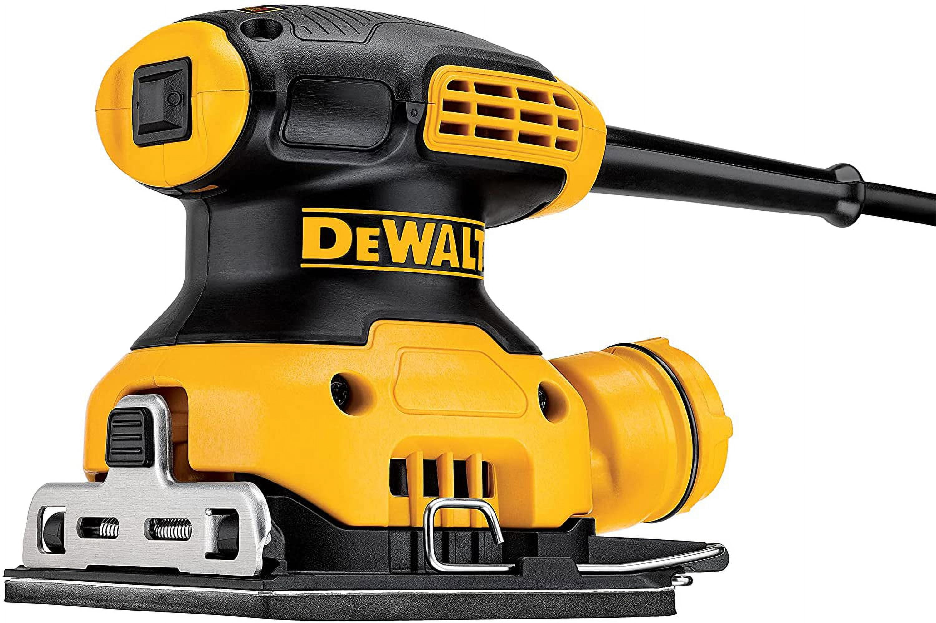 DEWALT Palm Sander, 1/4 Sheet (DWE6411K), Yellow - Walmart.com