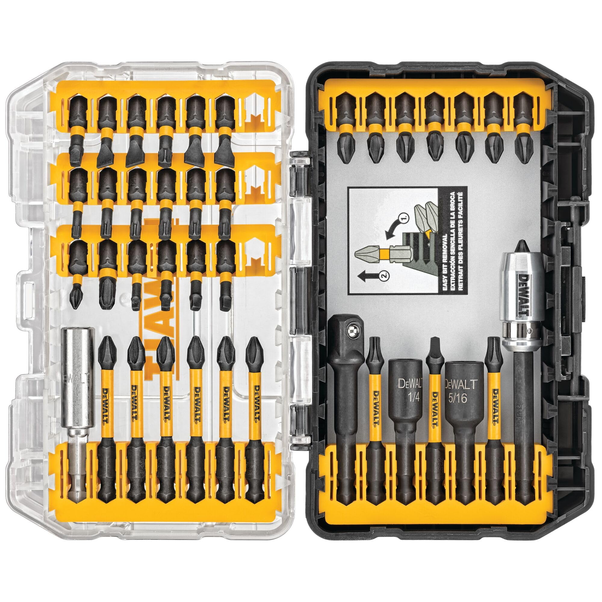 DEWALT Screwdriver Bit Set, 40 Pcs. Impact Ready, FlexTorq Impact ...