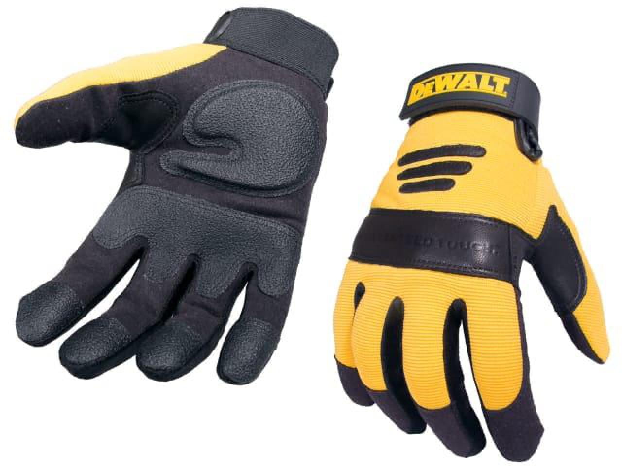 DEWALT - Synthetic Padded Leather Palm Gloves - Large - Walmart.com
