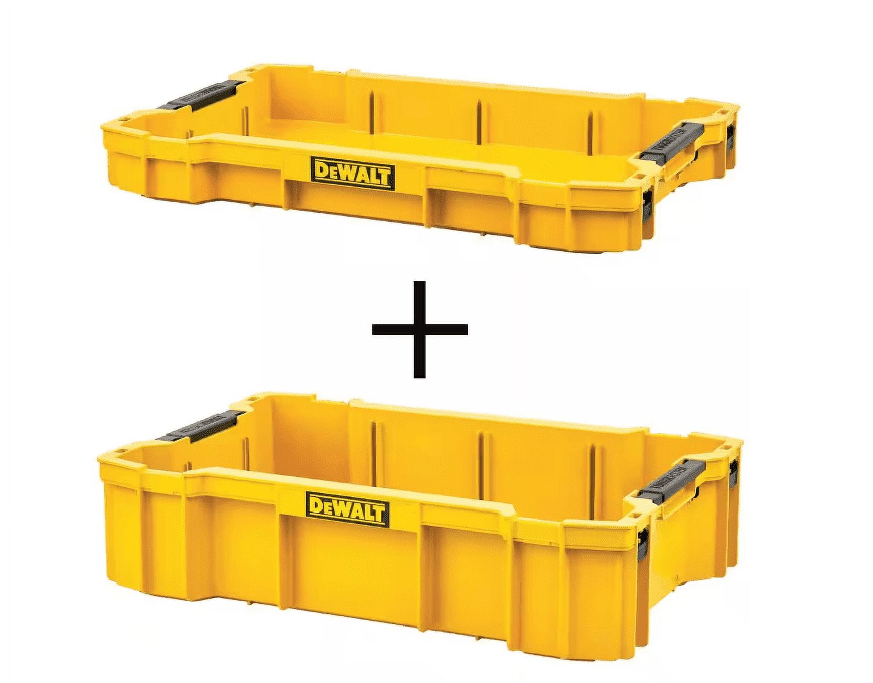 DEWALT TOUGHSYSTEM 2.0 Shallow Tool Tray and TOUGHSYSTEM 2.0 Deep Tool ...