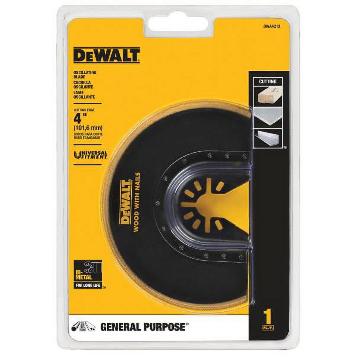 DEWALT Titanium Nitride Coating Oscillating Flush Cut Blade - Walmart.com