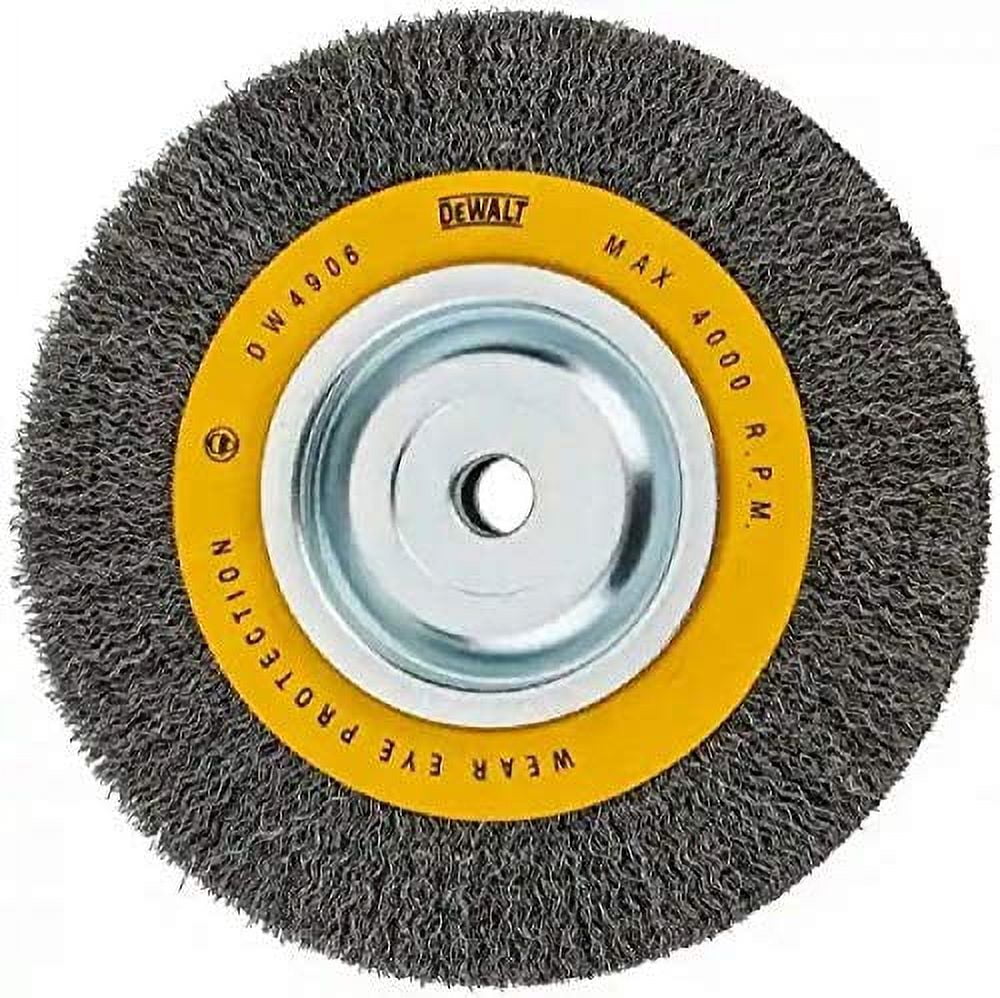DEWALT Wire Wheel for Bench Grinder, Crimped Wire, 8-Inch (DW4906 ...