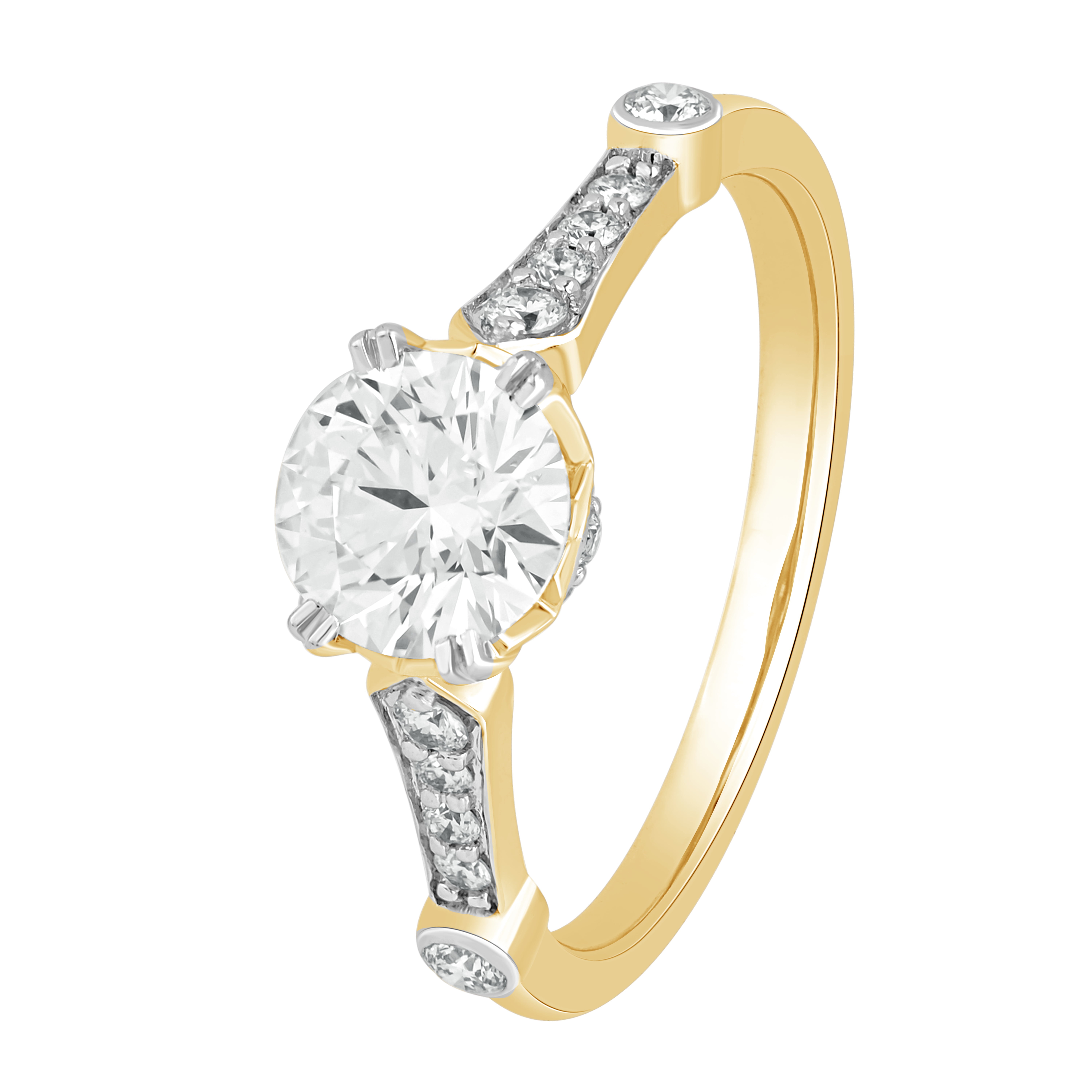 DEWBERRY 1.25 Cttw Round Cut Natural IGI Certified Solitaire Diamond ...