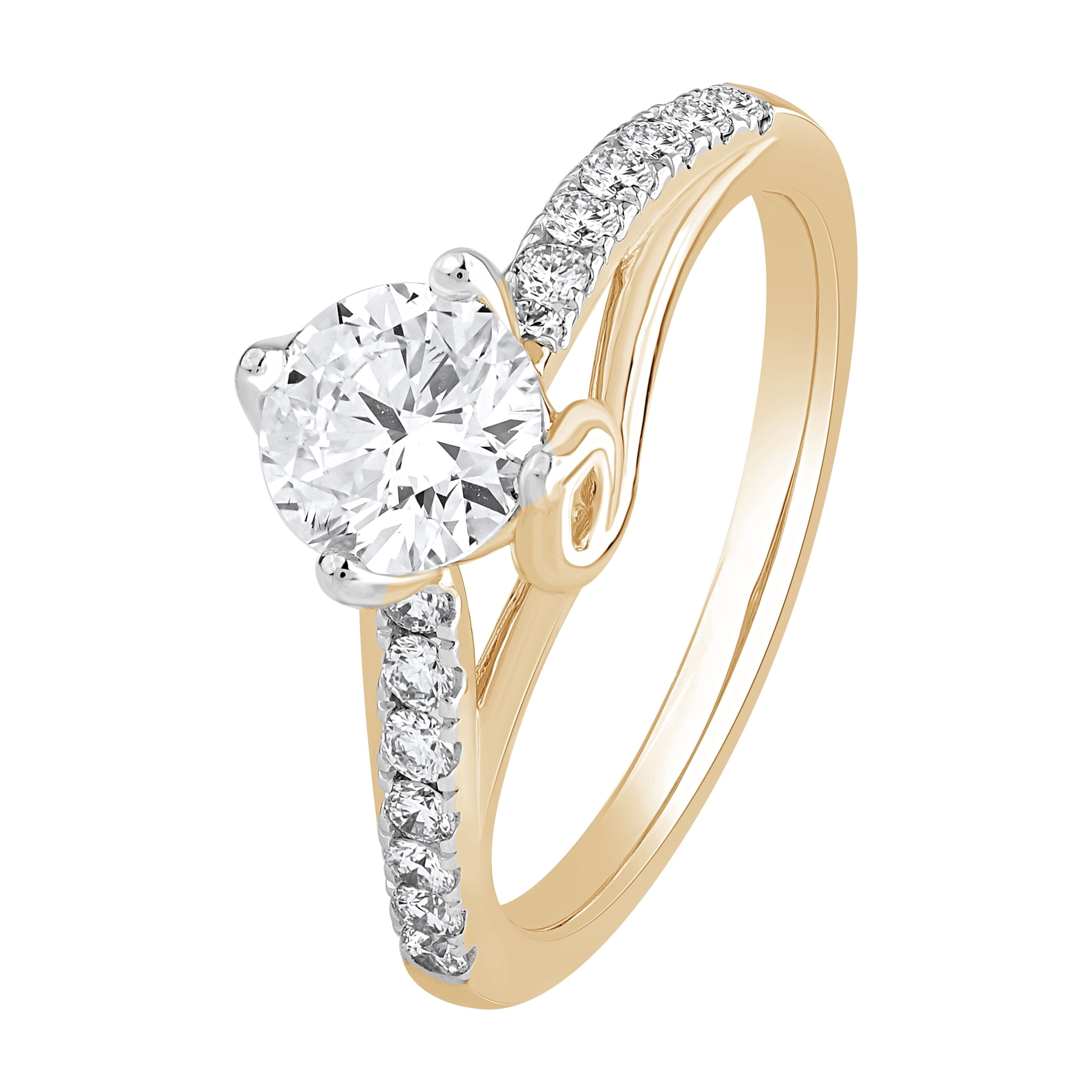DEWBERRY 1.25 Cttw Round Natural IGI Certified Diamond Engagement Ring ...