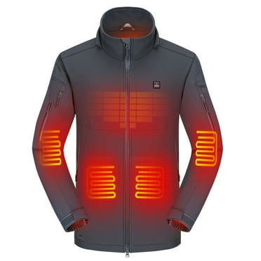 ORORO Men's Electric Heated Jacket with Battery & Removable Hood ...