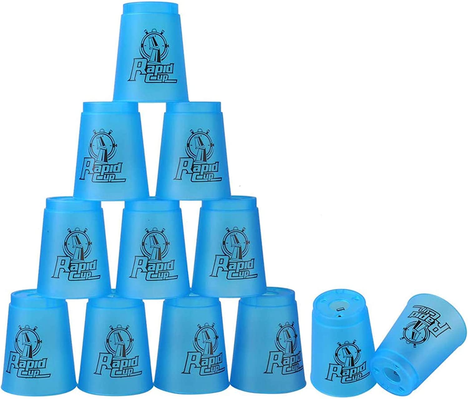 Quick Stack Cups - Set of 12 Sport Stacking Cups - By Trademark ...
