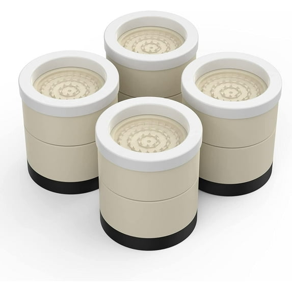 SEISSO Heavy Duty Furniture Risers, 3 Inch Stackable Bed Lifters, 4 ...