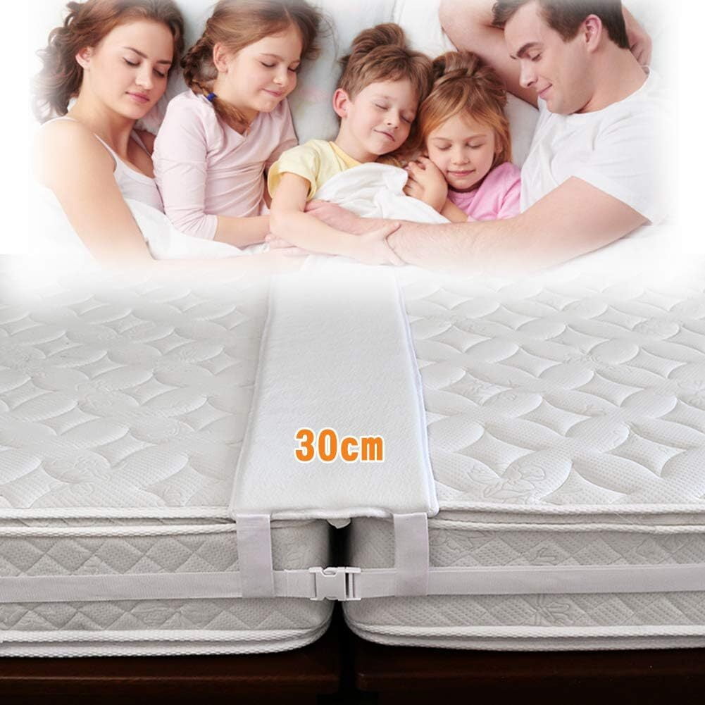 DEWEL Twin to King Bed Converter Kit, 12-Inch Wide Bed Gap Filler Bed Bridge - Walmart Business ...