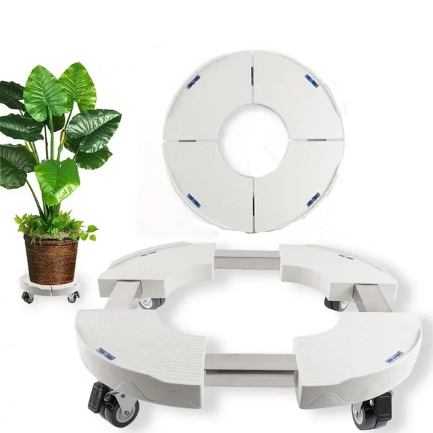 "Devault 24"" Heavy Duty Espresso Plant Dolly with Rolling Caster ...