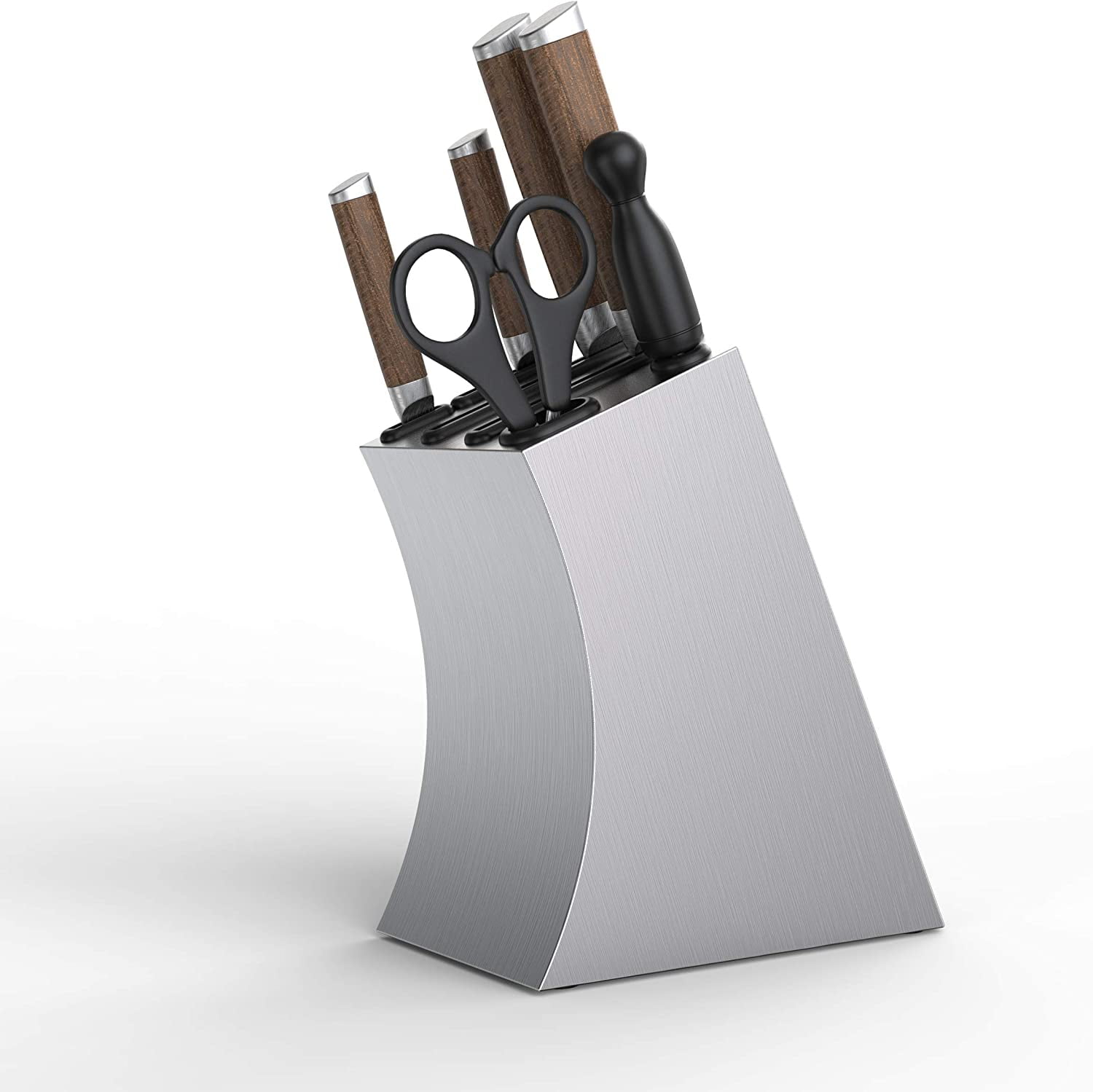 DEWEL Knife Holder Knife Block Stainless Steel Universal Storage ...